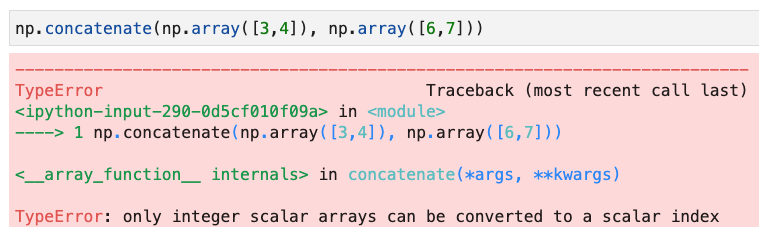 Fixing TypeError Only Integer Scalar Arrays Can Be Converted To A 